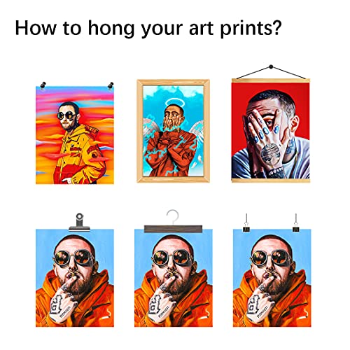 Arredamenti Rapper Wall Art - Set of 4 Panels UNFRAMED Canvas Prints Cool Wall Art 8*10 inches Music Posters Colorful Paintings Wall Art Rapper Poster Wall Decorations, 8 x 10 Inch