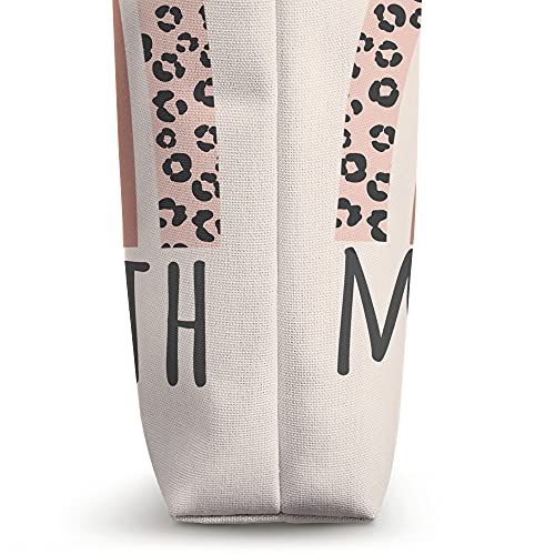 Mental Health Matters Boho Leopard Rainbow Self Care Tote Bag