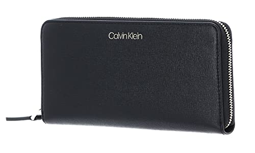 Calvin Klein Saffiano Zip Around Wallet CK Black