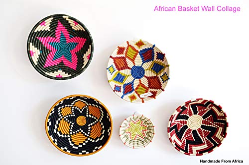 Hand Woven African Basket - Small, 8 Inches Sisal & Sweetgrass Basket - Woven Bowl - Handmade in Rwanda, SRB330