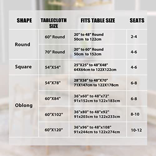 sancua 2 Pack White Tablecloth 60 x 102 Inch, Rectangle 6 Feet Table Cloth - Stain and Wrinkle Resistant Washable Polyester Table Cover for Dining Table, Buffet Parties and Camping
