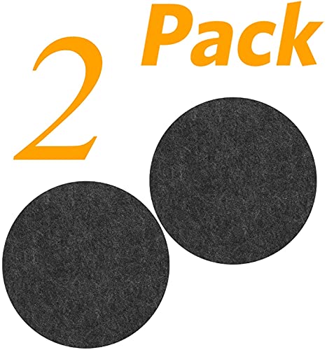Urbanstrive 4 PCS Coasters, Eco-Friendly 100% Biodegradable Coasters Absorbent Felt Coasters for Drinks Bar Home, 4 Inch (Black Round)