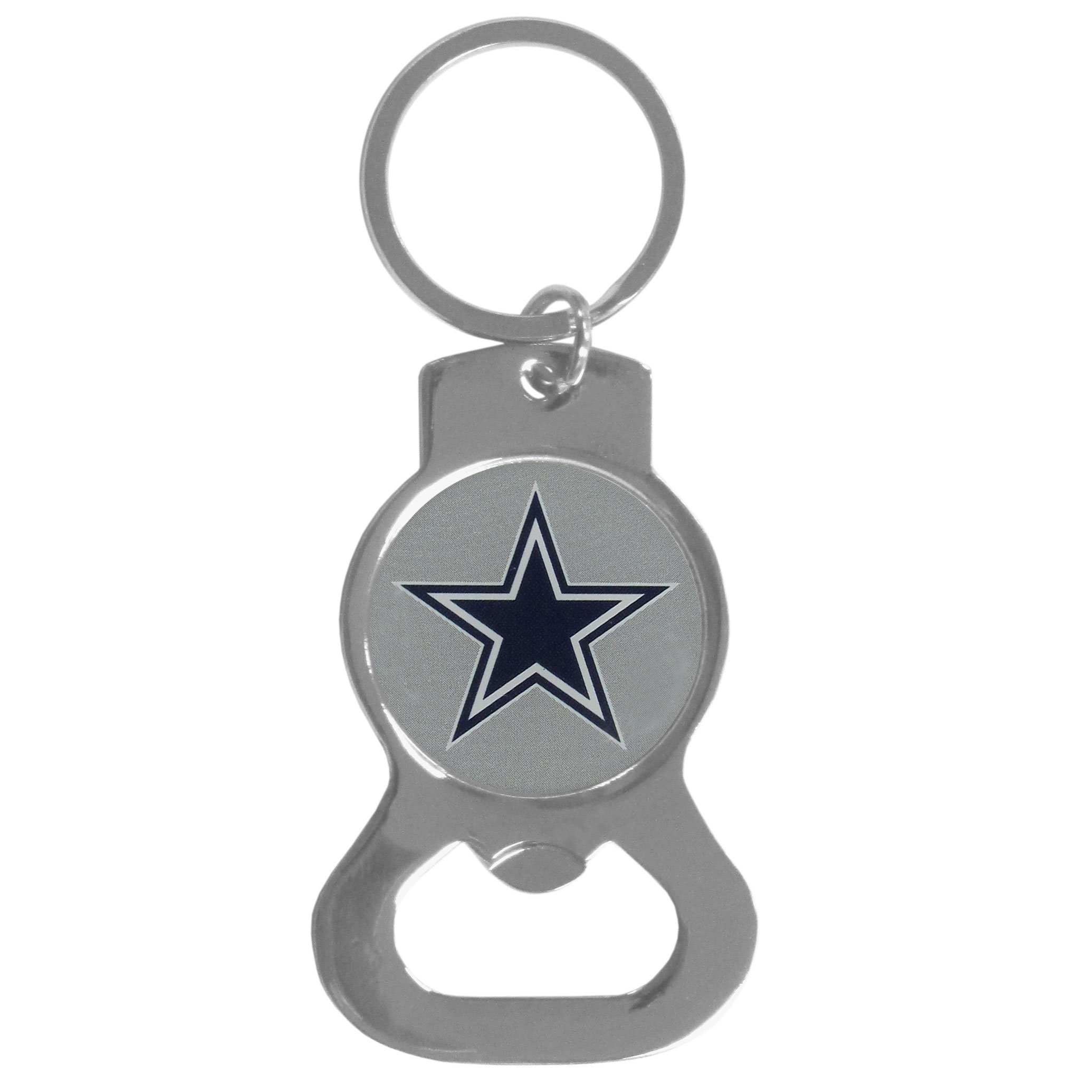NFL Siskiyou Sports Fan Shop Dallas Cowboys Bottle Opener Key Chain One Size Team Color , Black