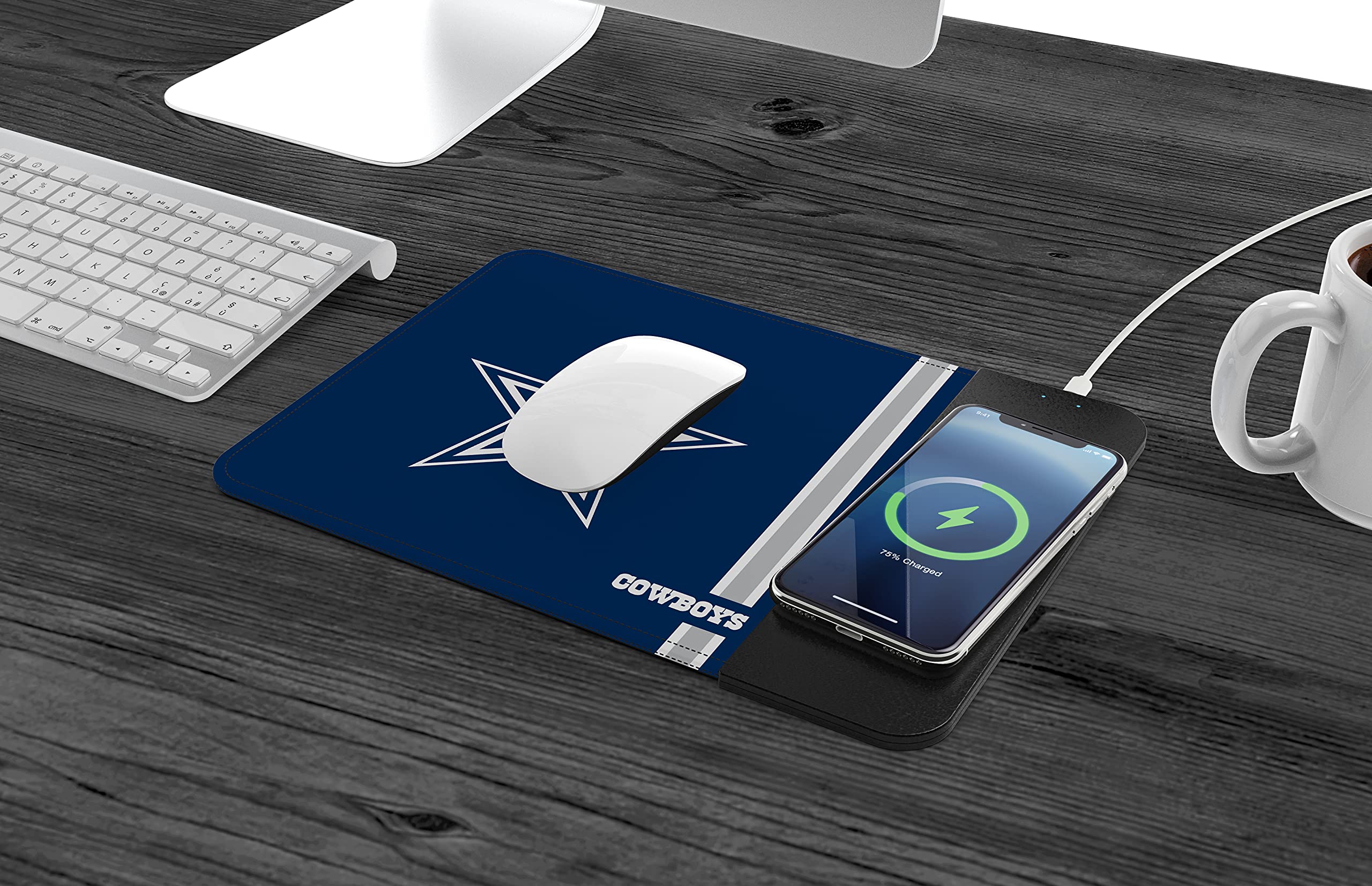 SOAR NFL Wireless Charging Mouse Pad, Dallas Cowboys