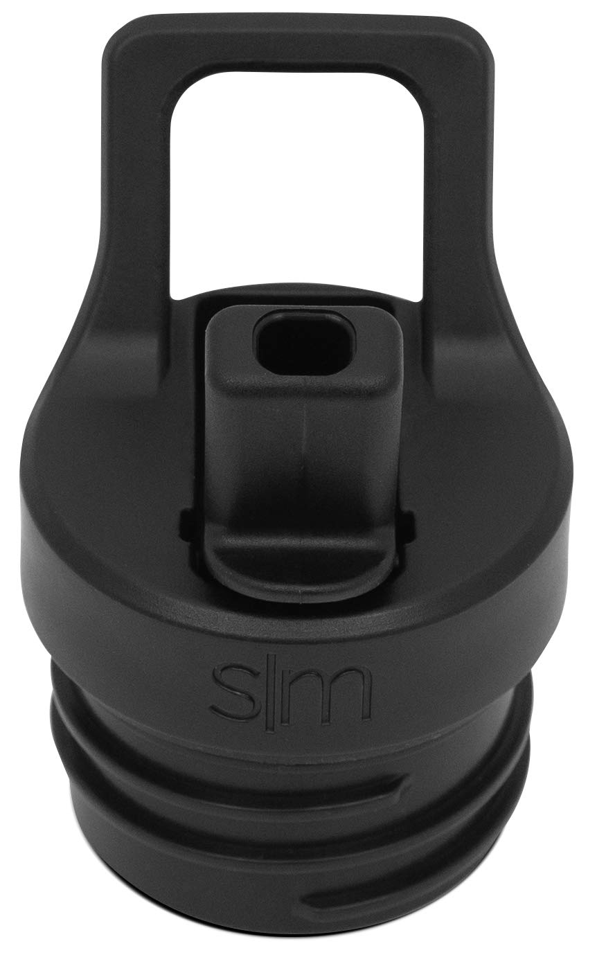 Simple Modern Ascent Straw Lid Top Handle - Fits All Ascent and Hydro Flask Standard Mouth Water Bottle Sizes - Leak Proof, Double Wall Insulated Straw Lid -Midnight Black
