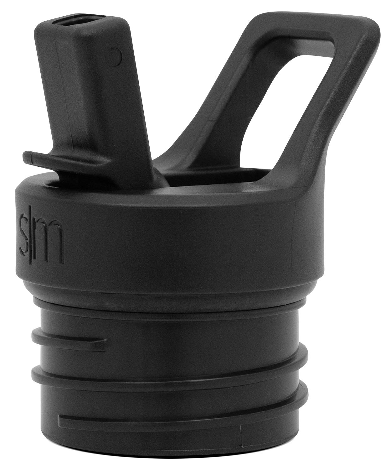 Simple Modern Ascent Straw Lid Top Handle - Fits All Ascent and Hydro Flask Standard Mouth Water Bottle Sizes - Leak Proof, Double Wall Insulated Straw Lid -Midnight Black