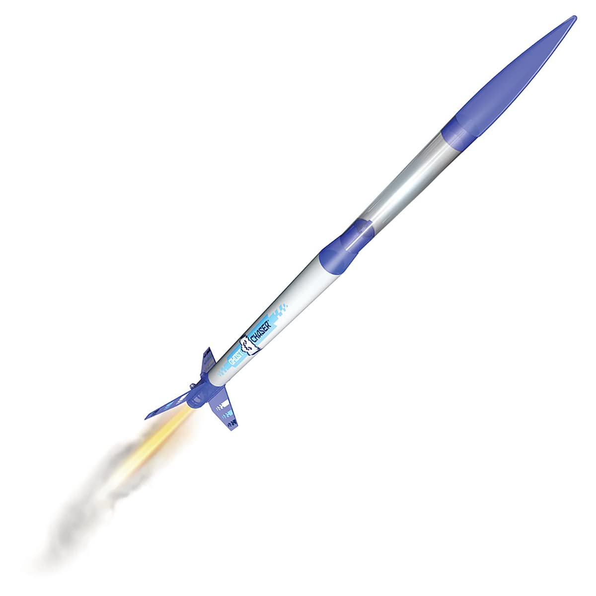 Estes Ghost Chaser Flying Model Rocket Kit 7300 | Beginner Level | Flies on Estes Engines A Through C | Payload Section | Max Altitude 1100 ft. 335 m.