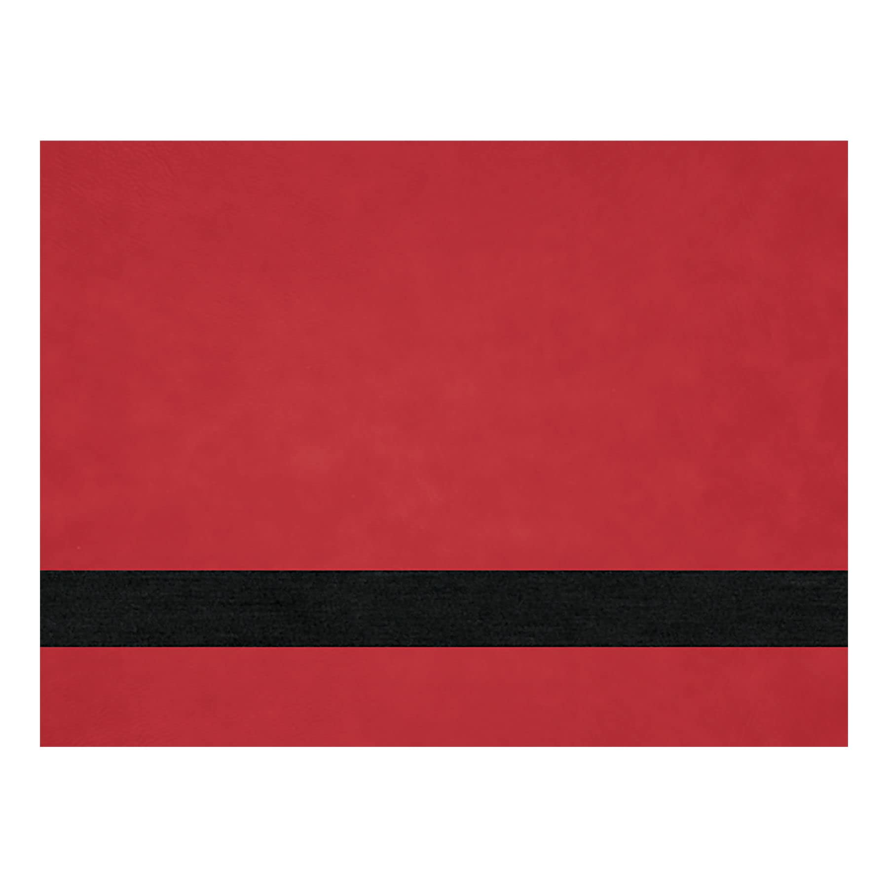 Laserable Leatherette 12" x 18", Leather Sheets for Laser Engraving with Adhesive Backing, Craft Supplies and Materials (Red/Black)