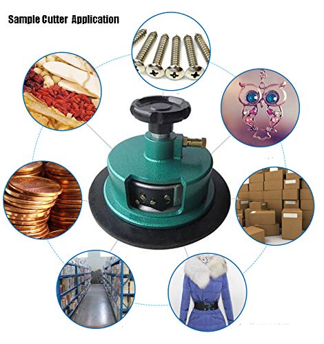 Fabric Sampler Cutter, High Precision 100 Sqcm Round Cloth Sample Disk Cutter, Fabric Weight Cutter,Textile Fabric GSM Sampling for Cloth Device Weight Instrument Sampler Paper Cutting (Green)