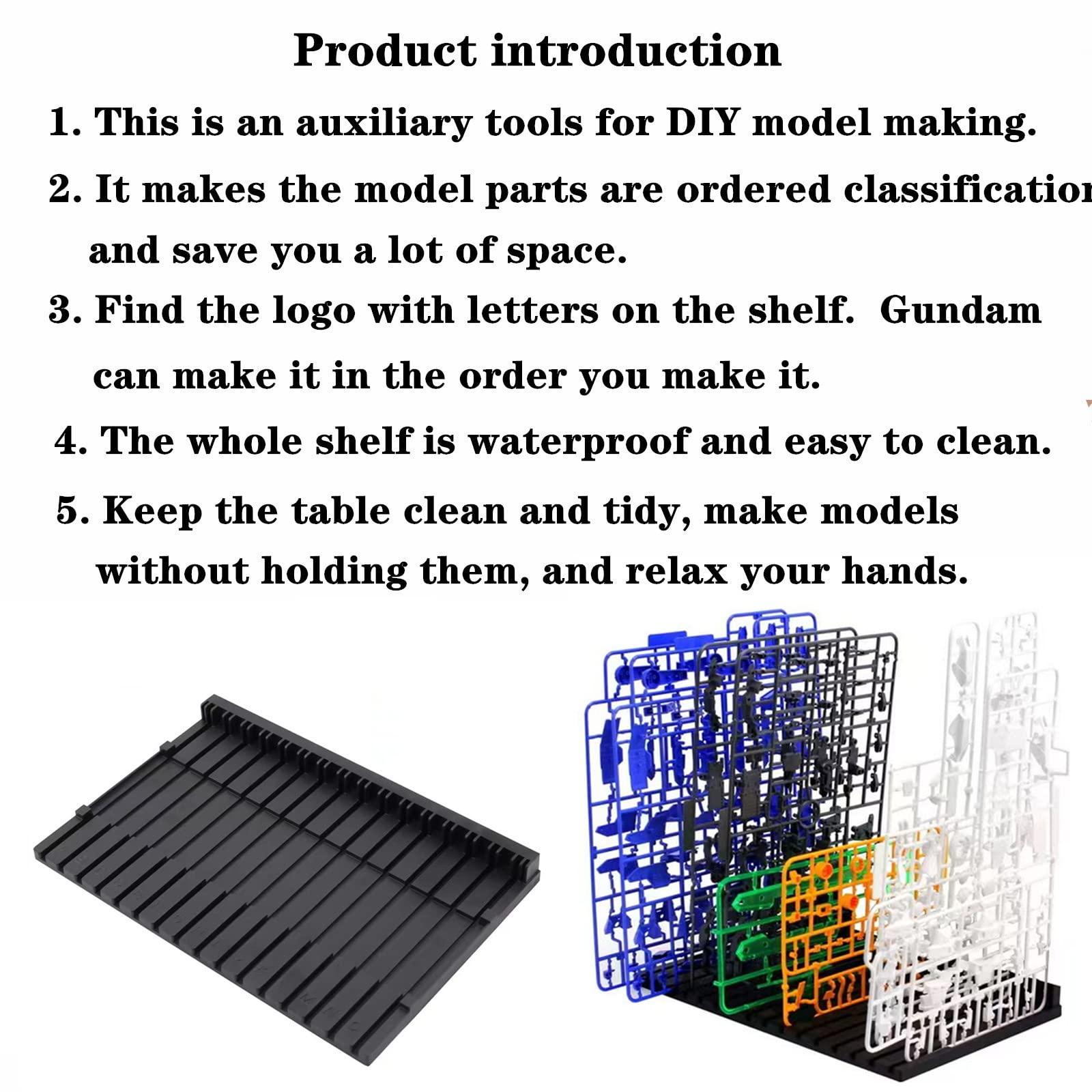 Suitable for Parts Placement Shelf Made by Gundam Model,Model Frame,Model Parts Rack.