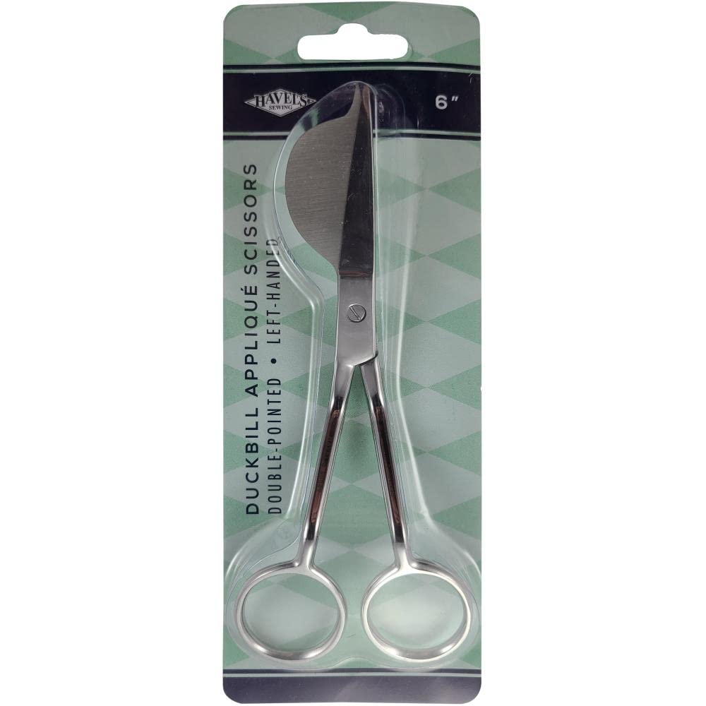 Havel's Double-Pointed Duckbill Applique Scissors 6"-Left Handed