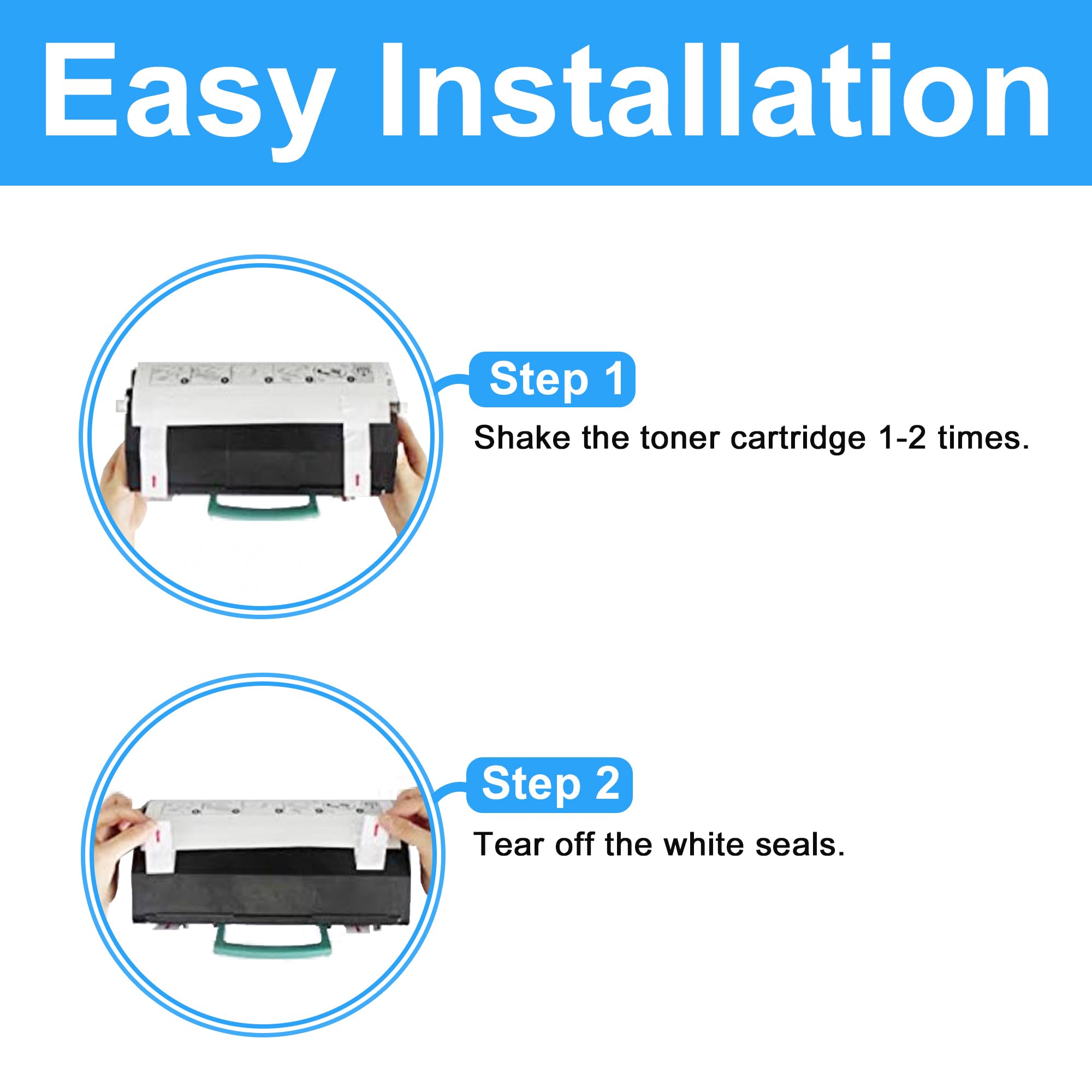 LCL Remanufactured Toner Cartridge Replacement for Lexmark E260A11A E260 E260d E260dn E260dt E260dtn E360 E360d E360dn E360dtn E460 E460dn E460dw E462dtn E462 E460d E460dtn (1-Pack Black)