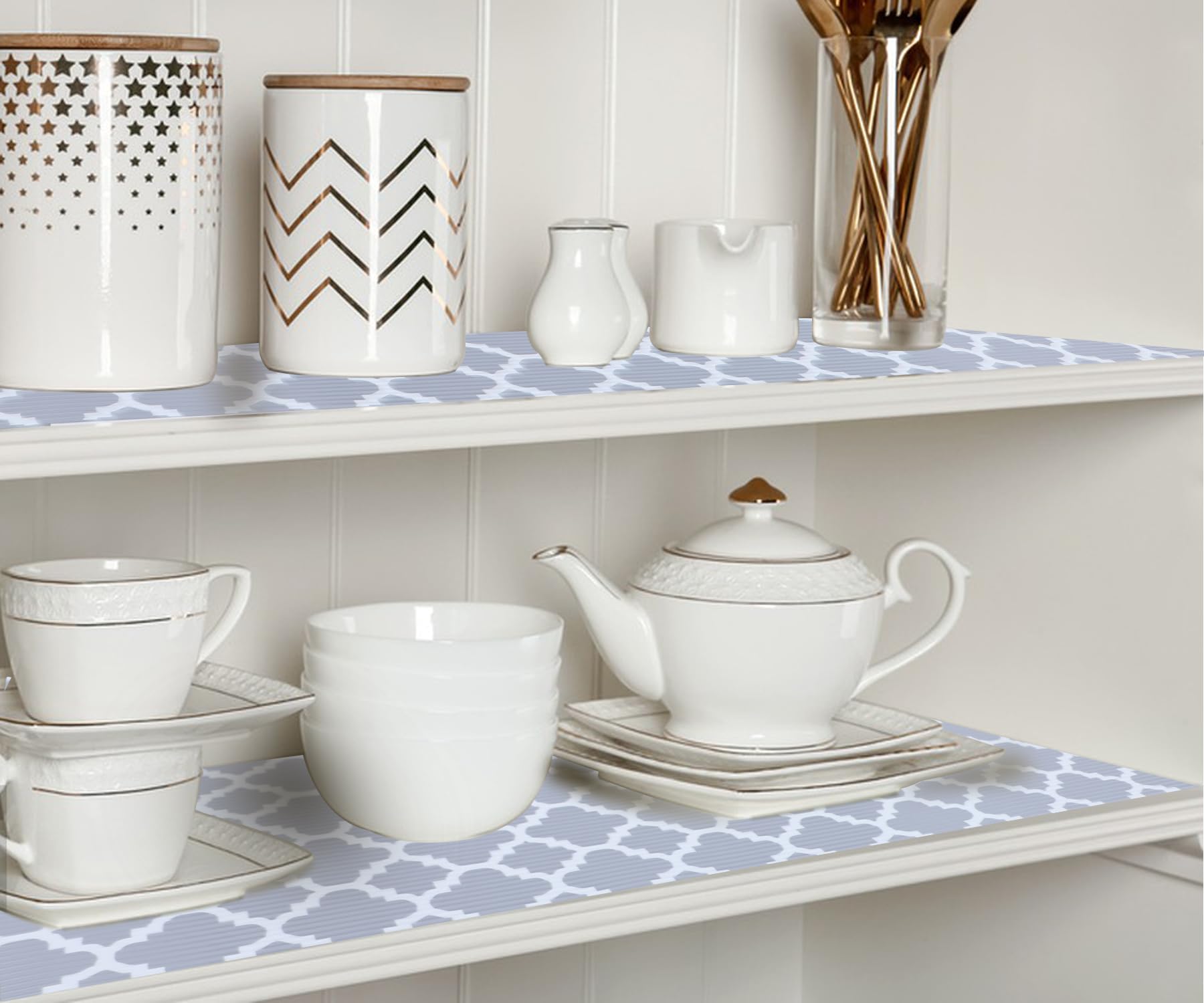 Cabinet Shelf Liner Non Adhesive 10 Inch Wide X 20 Ft Kitchen Drawer Liners Non Slip Waterproof Refrigerator Shelf Liners Thickened Cupboard Liner for Bathroom Pantry