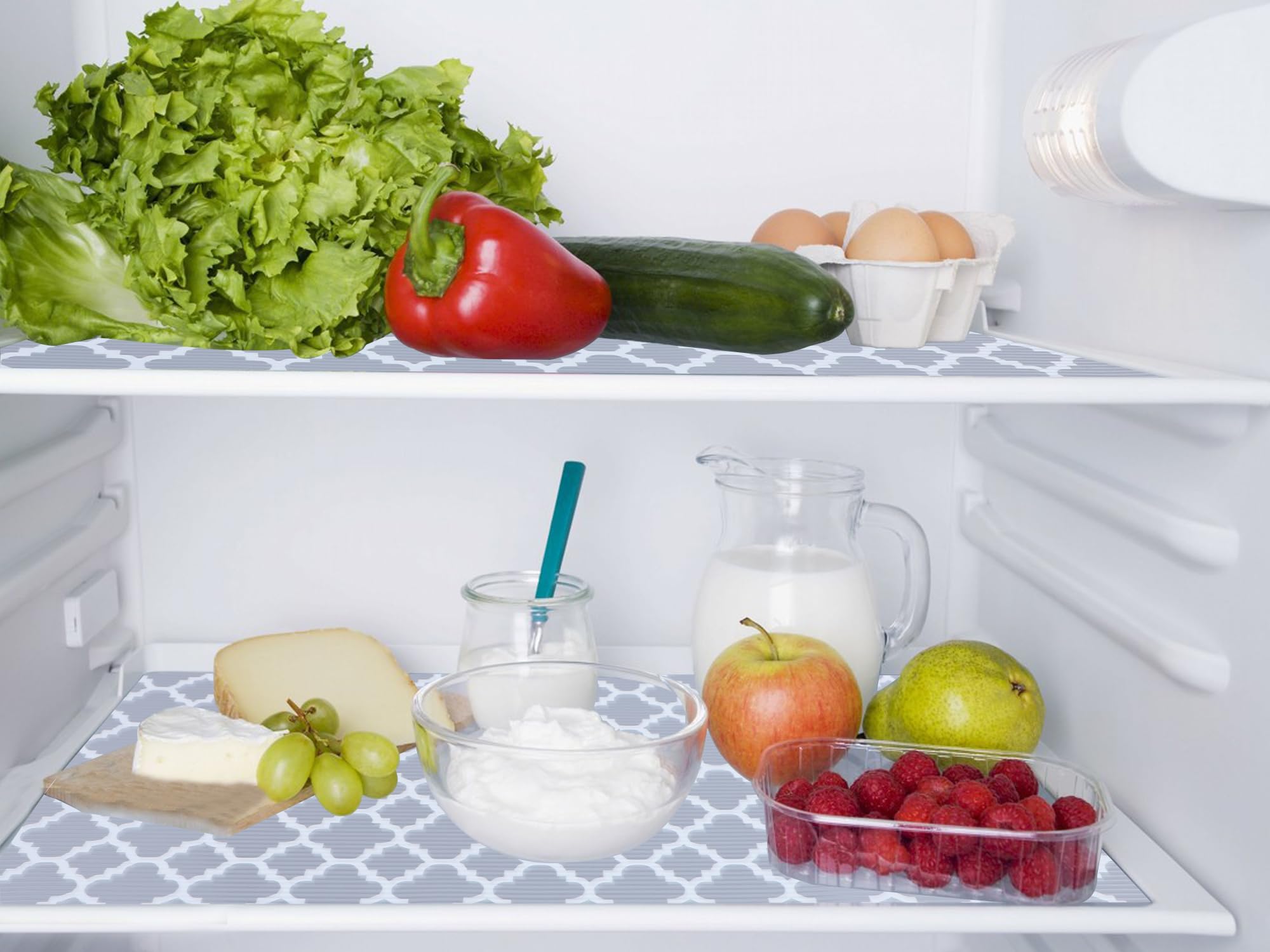 Cabinet Shelf Liner Non Adhesive 10 Inch Wide X 20 Ft Kitchen Drawer Liners Non Slip Waterproof Refrigerator Shelf Liners Thickened Cupboard Liner for Bathroom Pantry