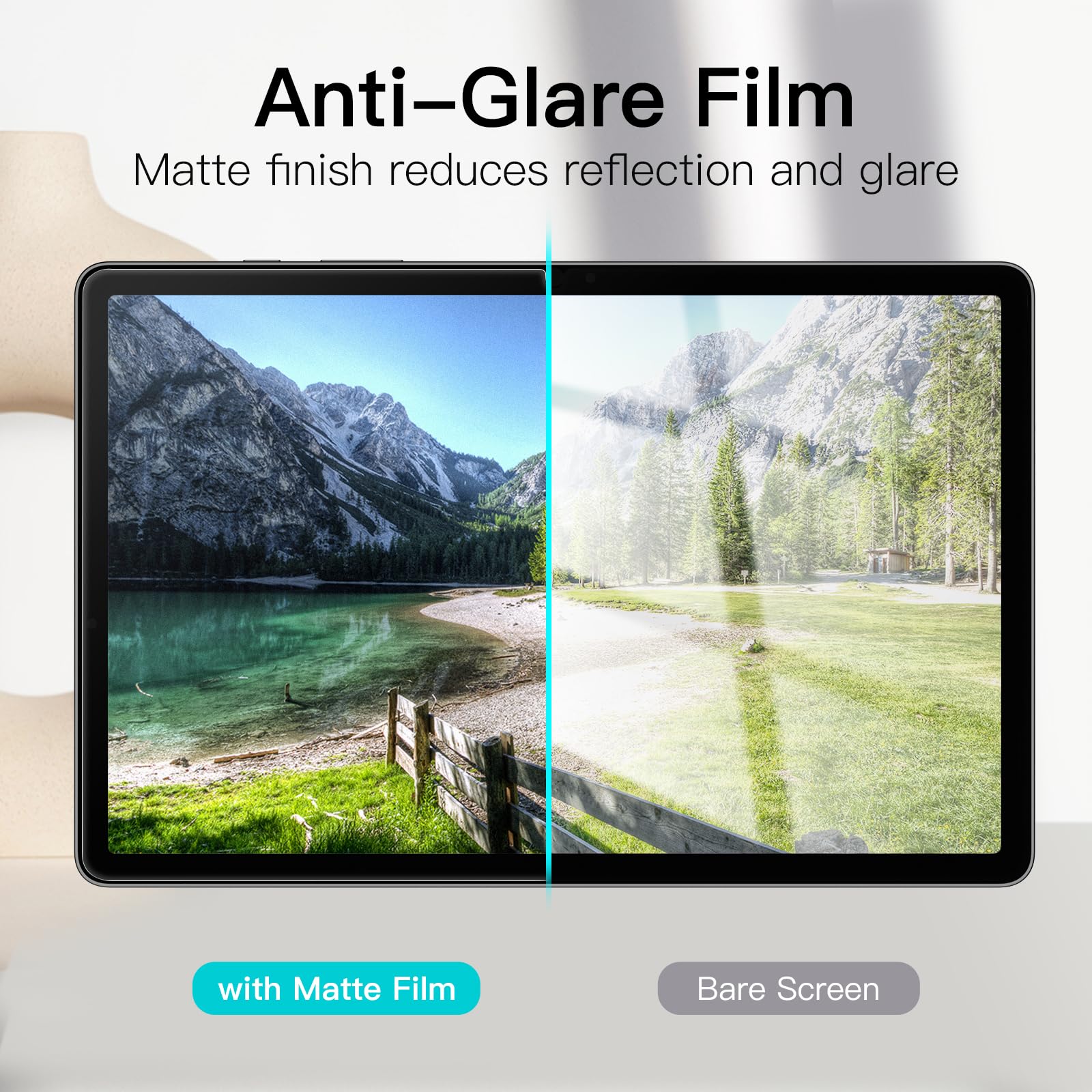 JETech Paper Screen Protector for Samsung Galaxy Tab S9 11-Inch, Galaxy Tab S9 FE 10.9-Inch, Anti-Glare, Matte PET Film for Drawing, 1-Pack