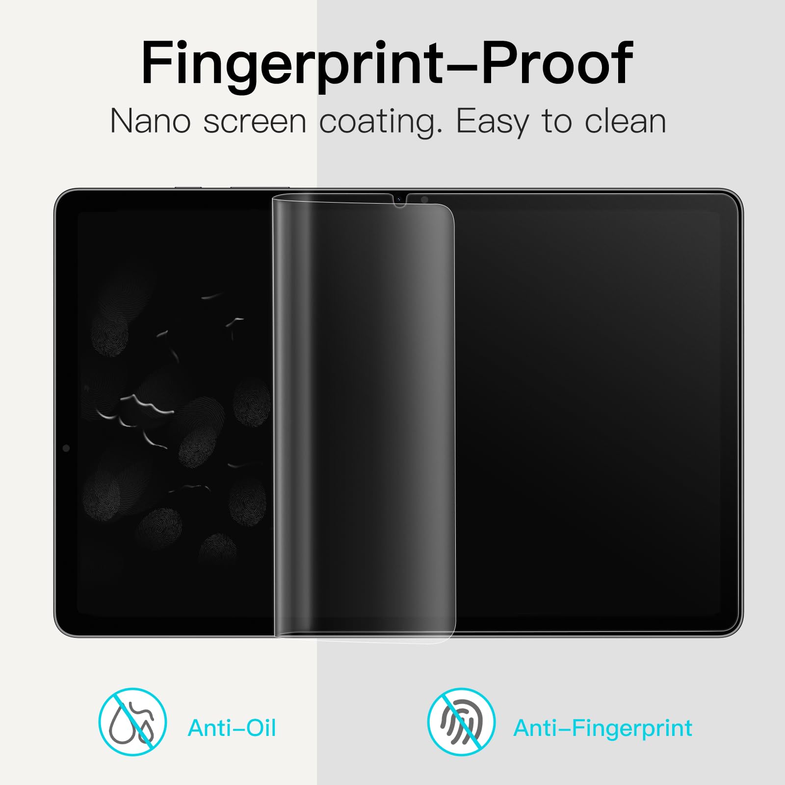 JETech Paper Screen Protector for Samsung Galaxy Tab S9 11-Inch, Galaxy Tab S9 FE 10.9-Inch, Anti-Glare, Matte PET Film for Drawing, 1-Pack