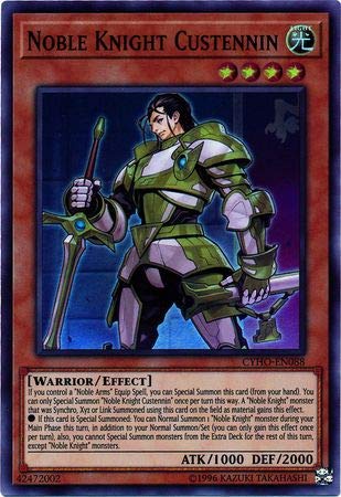 Yu-Gi-Oh! - Noble Knight Custennin - CYHO-EN088 - Super Rare - Unlimited Edition - Cybernetic Horizon