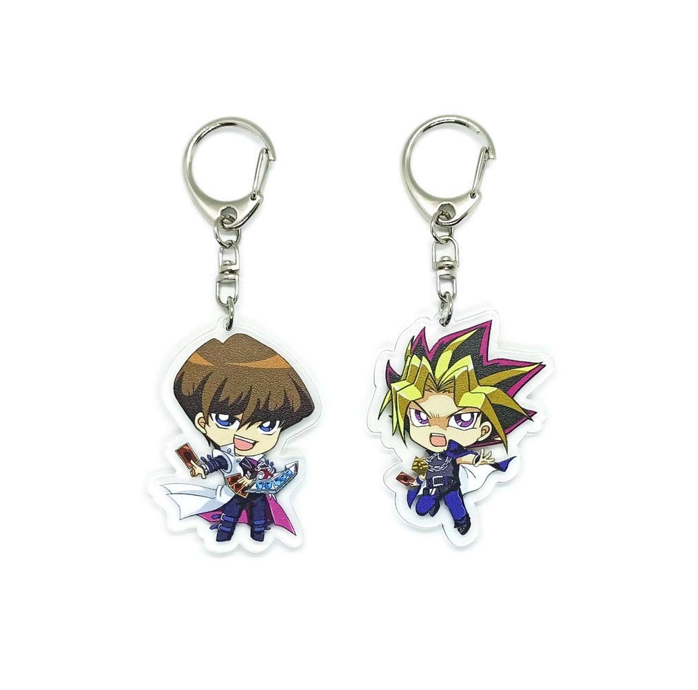 EBTY DREAMS Inc. - Set of 2 Yu Gi Oh Acrylic Keychain Yami Yuugi, Seto Kaiba