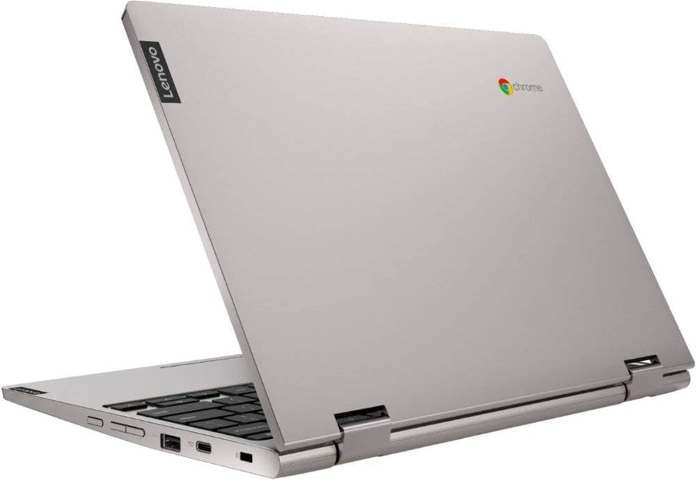 Lenovo Chromebook C340 2-in-1 Convertible Laptop, 11.6" HD Touchscreen, Intel Celeron N4000, 4GB DDR4 RAM, 160GB Space(32GB eMMC+128GB card), WiFi, Bluetooth, Webcam, USB TYPE-C, Chrome OS,Gray JVQ MP