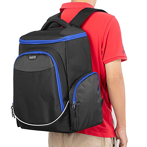 Trunab Gaming Console Backpack Compatible with PS5/PS4/PS4 Pro/PS4 Slim/Xbox One/Xbox One X/Xbox One S, Travel Carrying Bag with Multiple Pockets for 15.6β Laptop and Gaming Accessories