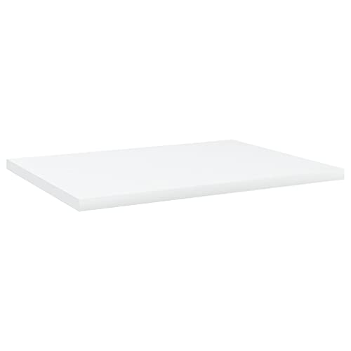 ZQQLVOO Bookshelf Boards 4 pcs,No Hardware for Installation,Floating Shelf Wall Mounted Replacement,Wall Shelf Display Wall Storage Shelf,Partition,Replace Plank,White 15.7"x11.8"x0.6" Chipboard