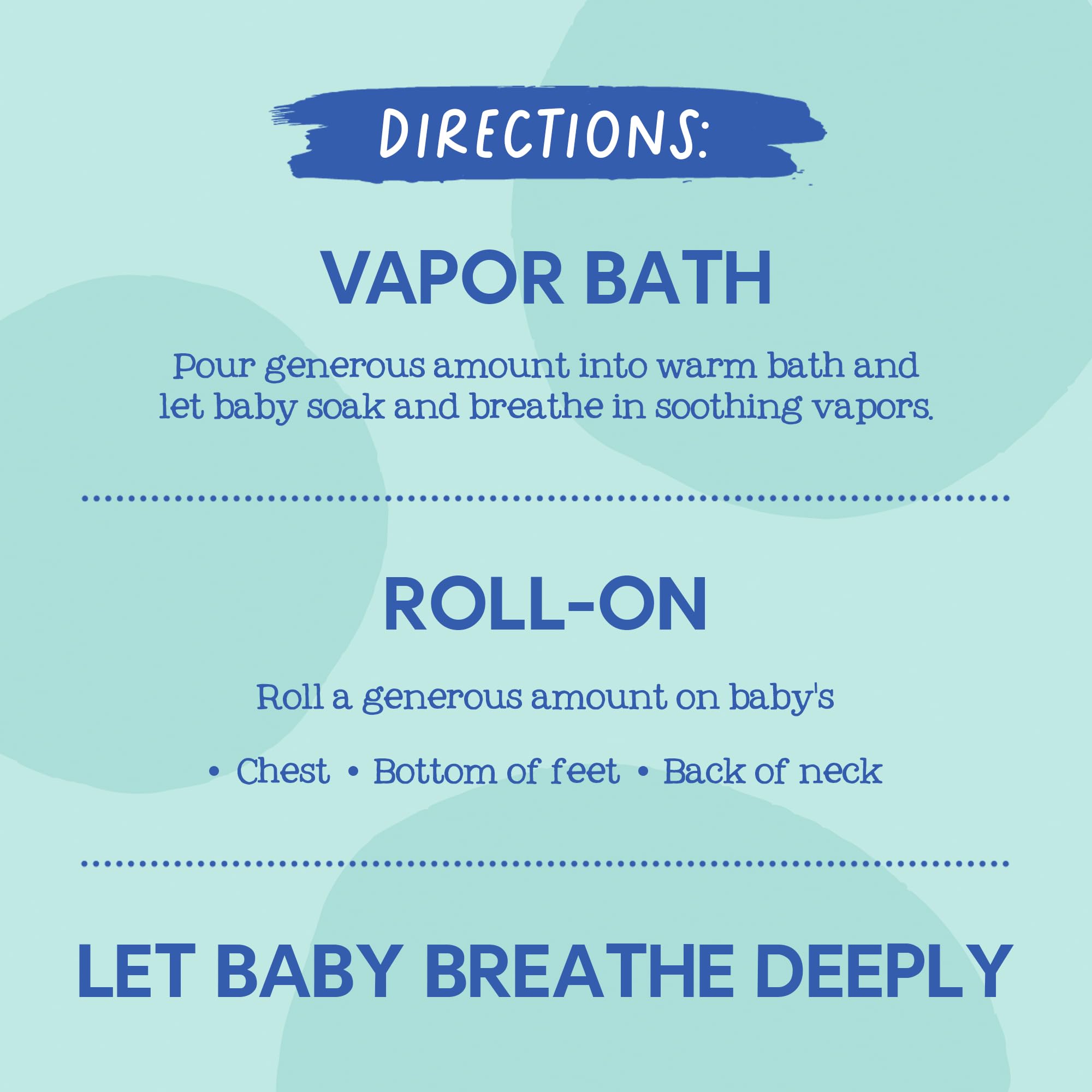 Oilogic Baby Bath Essentials - Stuffy Nose & Cough Bundle - Vapor Bath Relief and Roll-On Essential Oil Blend for Babies & Toddlers
