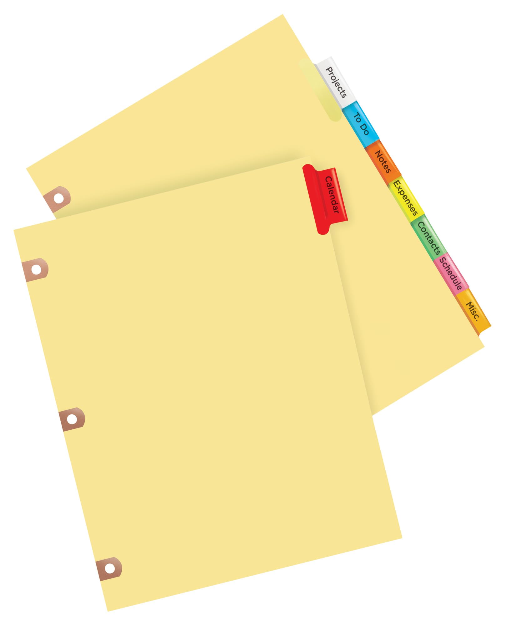 Avery Big Tab Insertable Dividers, Buff Paper, 8 Multicolor Tabs, 1 Set (23284)