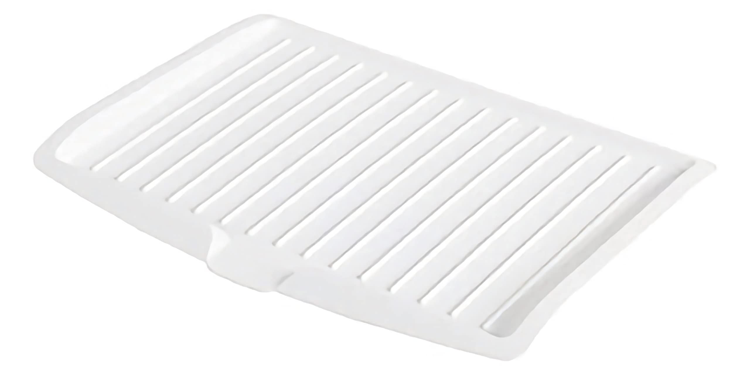 ANDRSAN Kitchen Utility Draining Board｜Light Weight, Space Efficient, Water Drain (White)