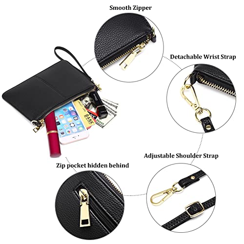SENDEFN Women's Wallet Large Capacity RFID Blocking Leather Wallets Credit Cards Organizer with Checkbook Holder