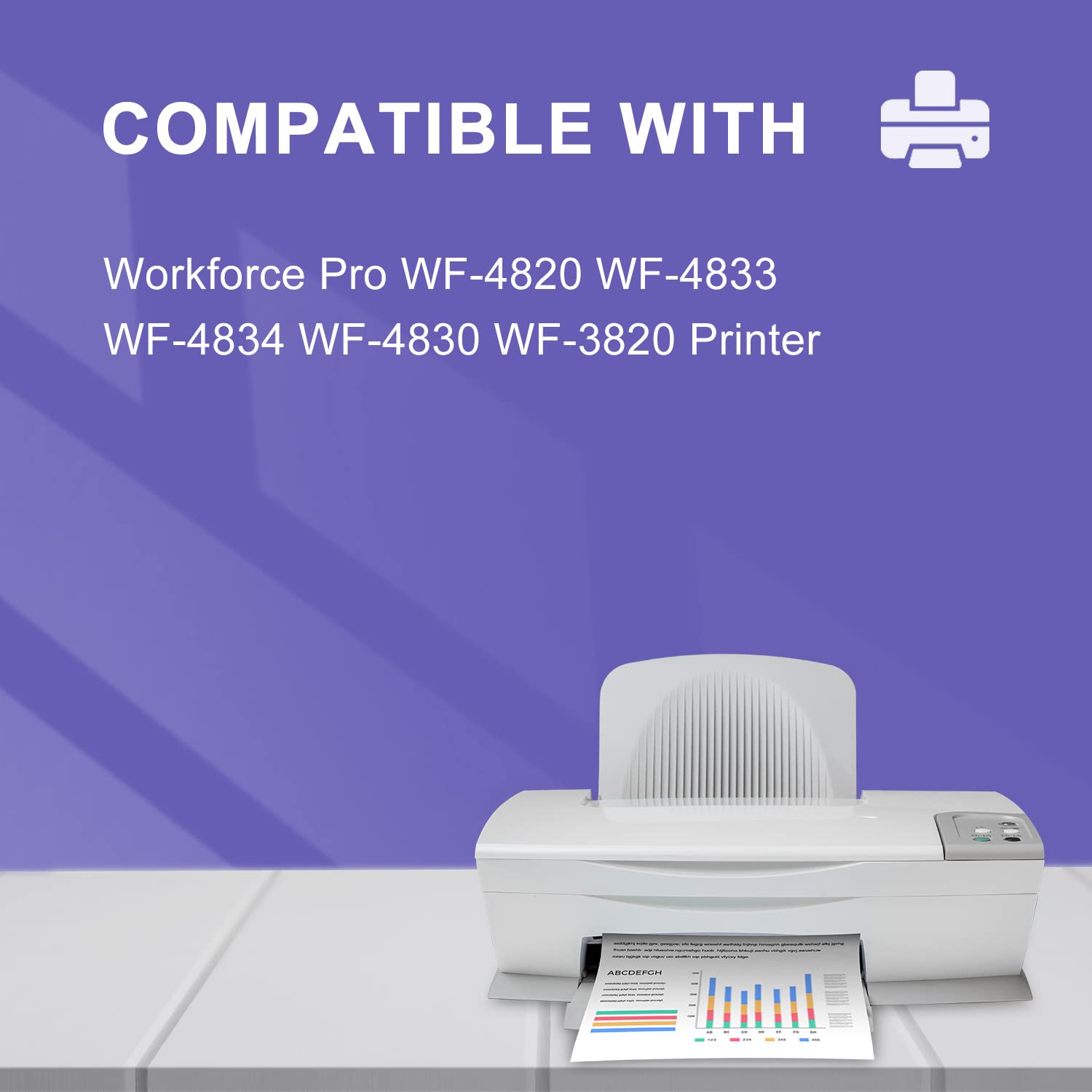 822XL Ink Cartridge Myink Remanufactured Replacement for Epson 822XL 822 use with Workforce Pro WF-4820 WF-4833 WF-4834 WF-4830 WF-3820 Printer