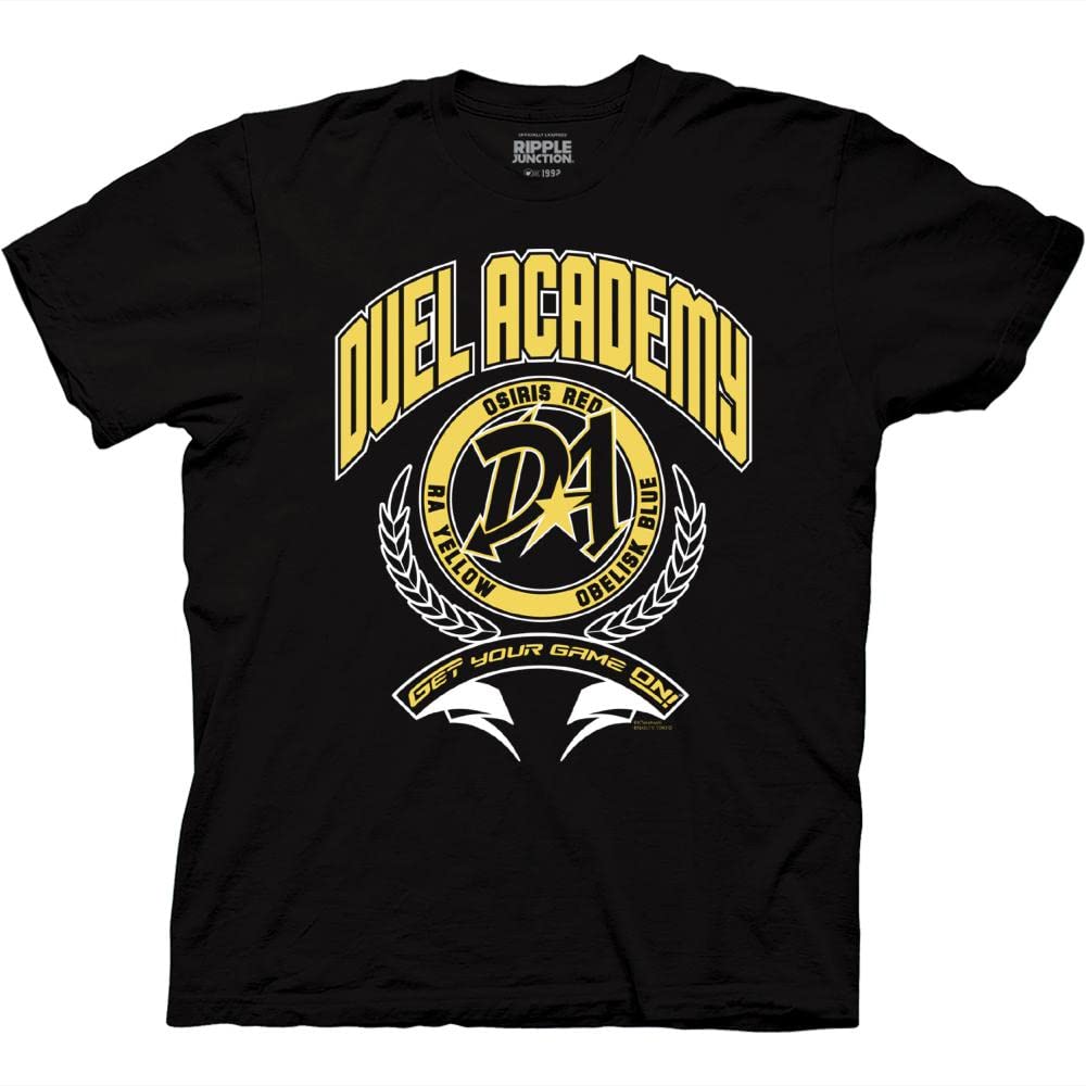 Ripple Junction Yu-Gi-Oh! GX Duel Academy Anime Adult T-Shirt Officially Licensed Large Black