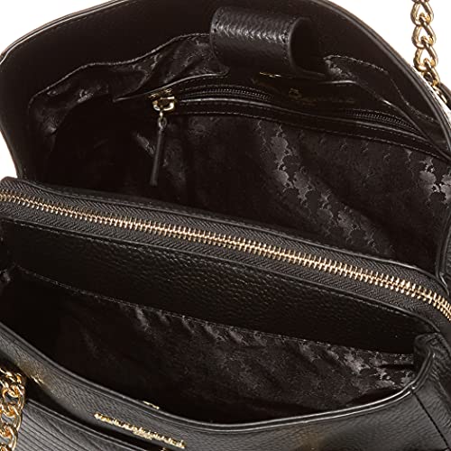 Karl Lagerfeld Paris womens Charlotte Quilted Tote Bag, Blk/Gold, One Size US