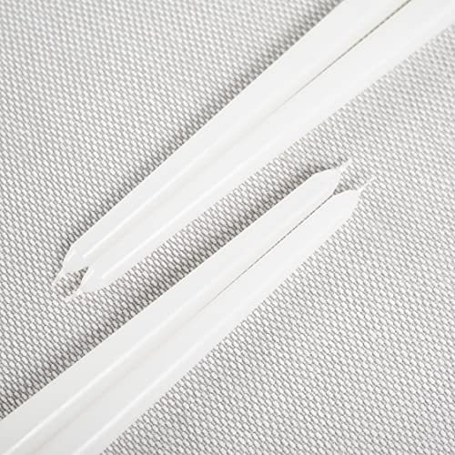 CANDWAX White Taper Candles 10 inch Dripless - Set of 4 Tapered Candles Ideal as Dinner Candles - Smokeless and Unscented Taper Candles Long Burning - Hand Poured Tall Candlesticks