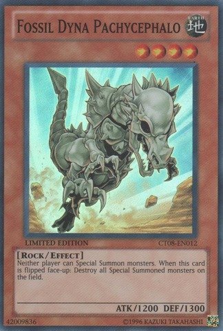 Yu-Gi-Oh! - Fossil Dyna Pachycephalo (CT08-EN012) - 2011 Collectors Tins - Limited Edition - Super Rare