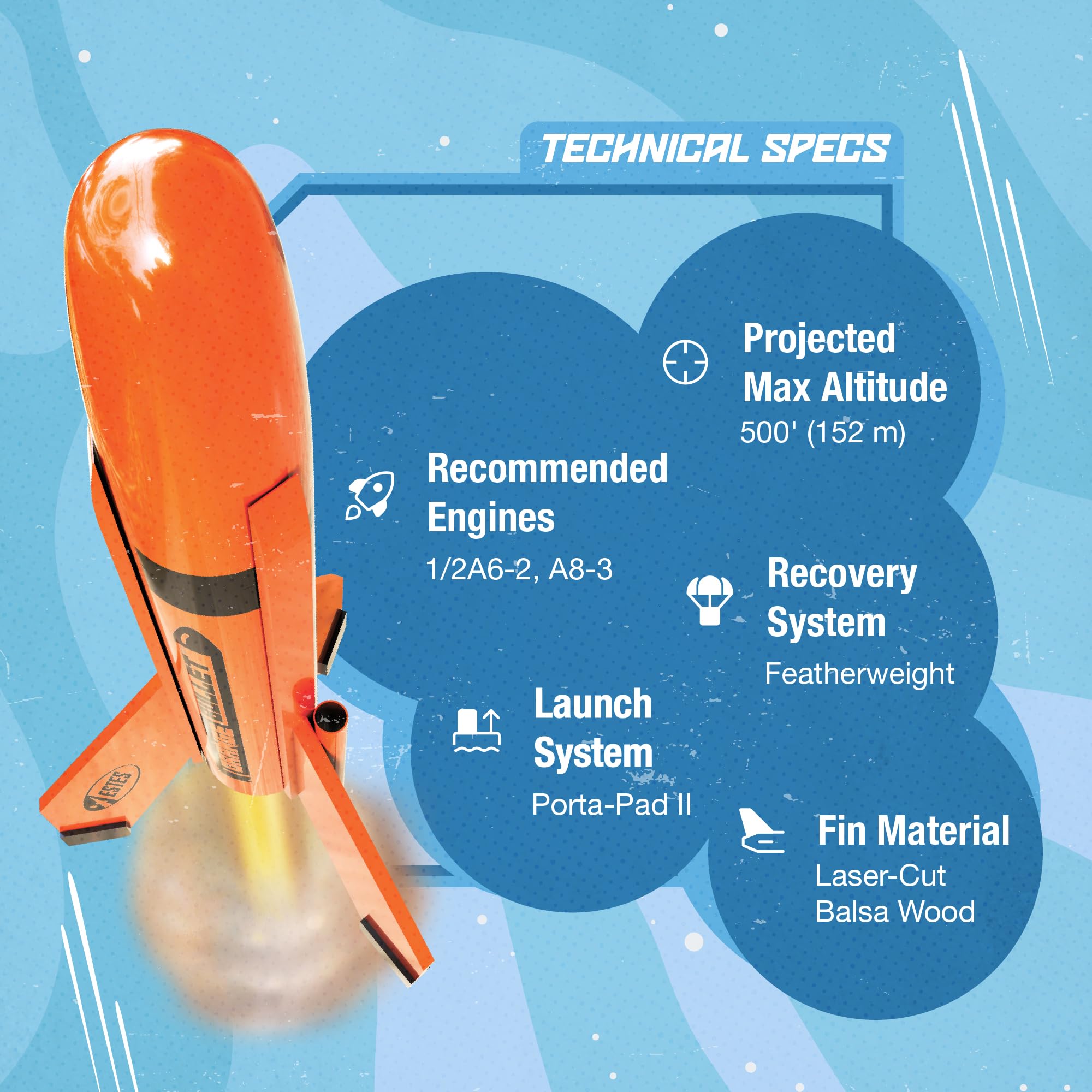 Estes Orange Bullet 7295