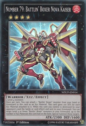YU-GI-OH! - Number 79: Battlin' Boxer Nova Kaiser (WSUP-EN014) - World Superstars - 1st Edition - Super Rare
