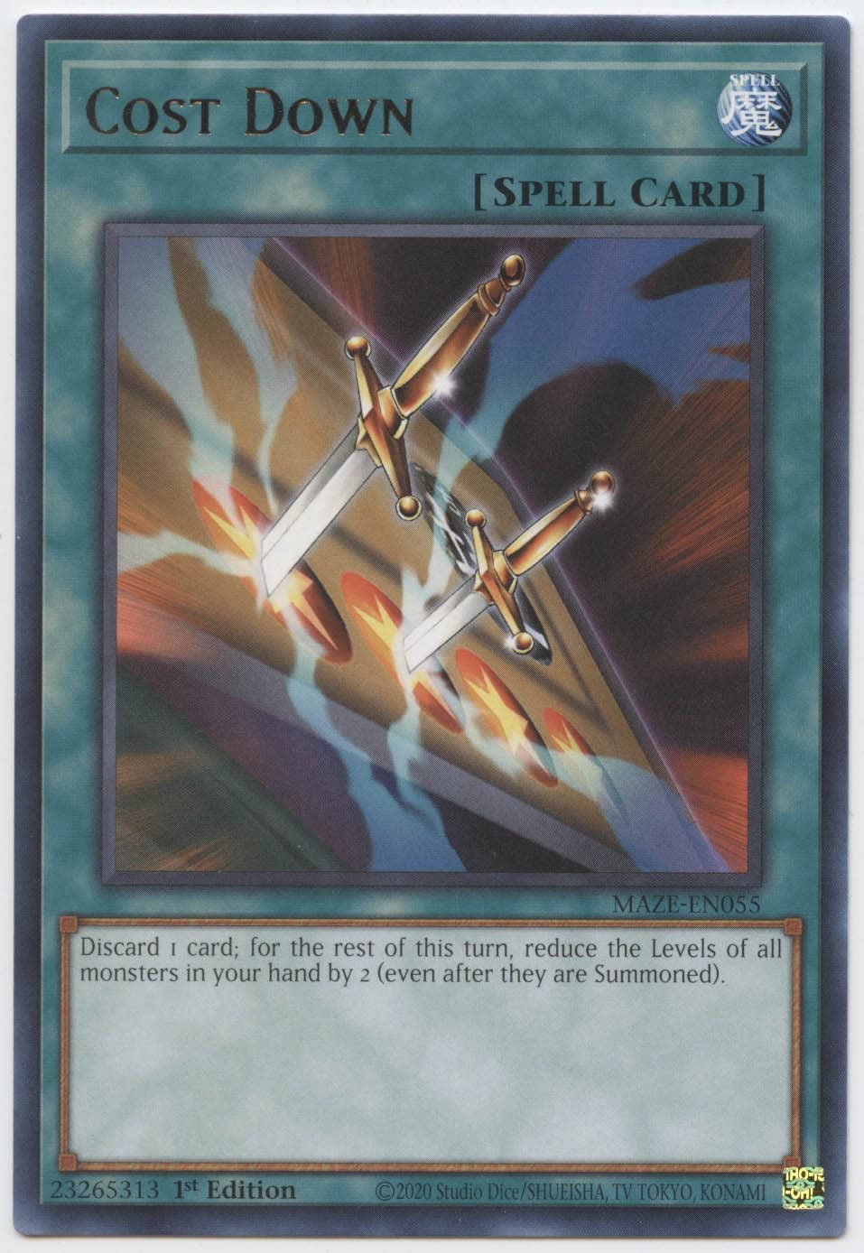 YU-GI-OH! Cost Down - MAZE-EN055 - Rare - 1st Edition
