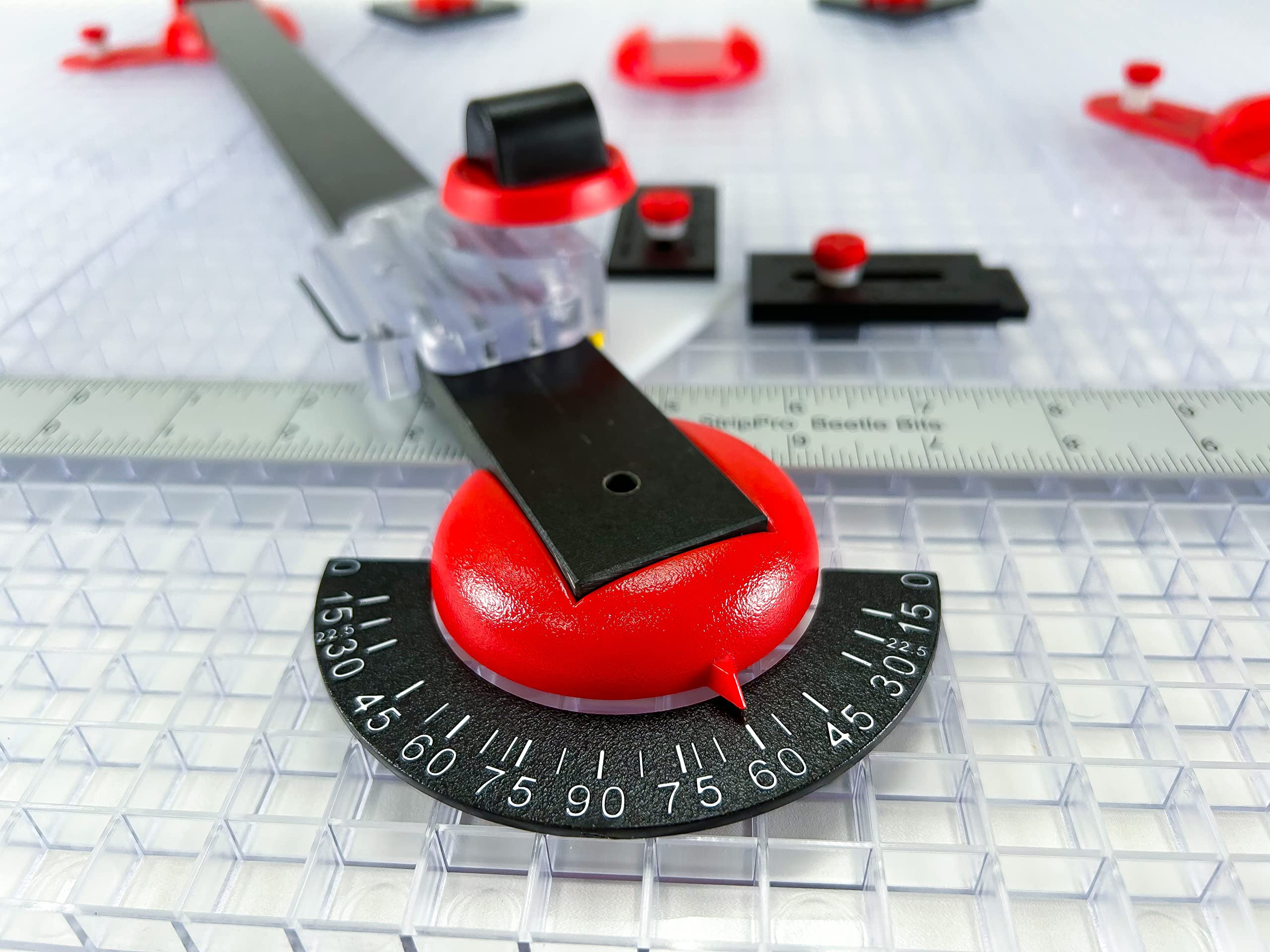 Creator's Ultra Beetle Bits Everything Glass Cutting System - Complete with 6-Pack Waffle Grids and Push Button Flying Beetle Glass Cutter Included - Made in The USA