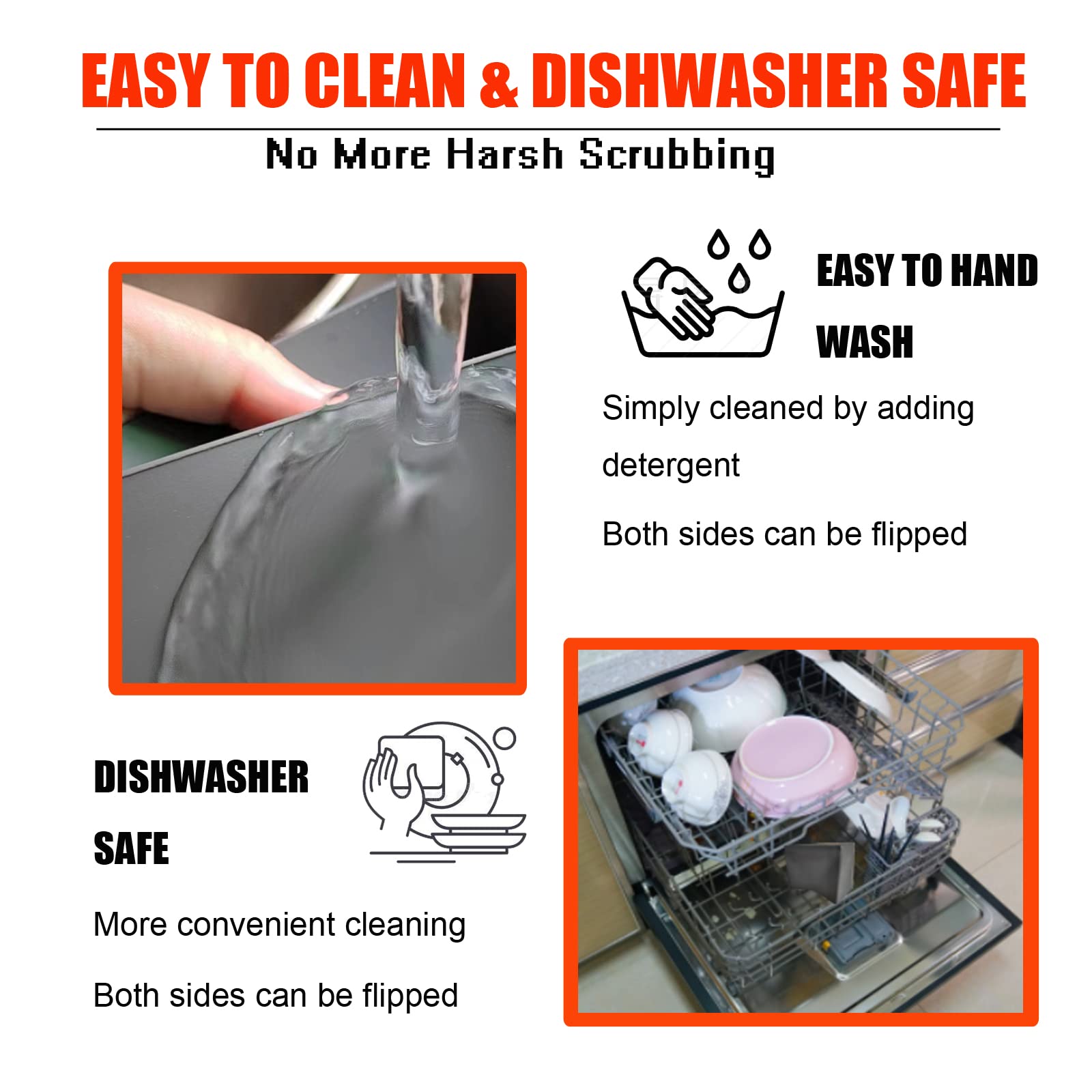 Slow Cooker Divider Liner fit 6 QT Crockpot, Reusable & Leakproof Silicone Crockpot Divider, Dishwasher Safe Cooking Liner for 6 Quart Pot (Grey)