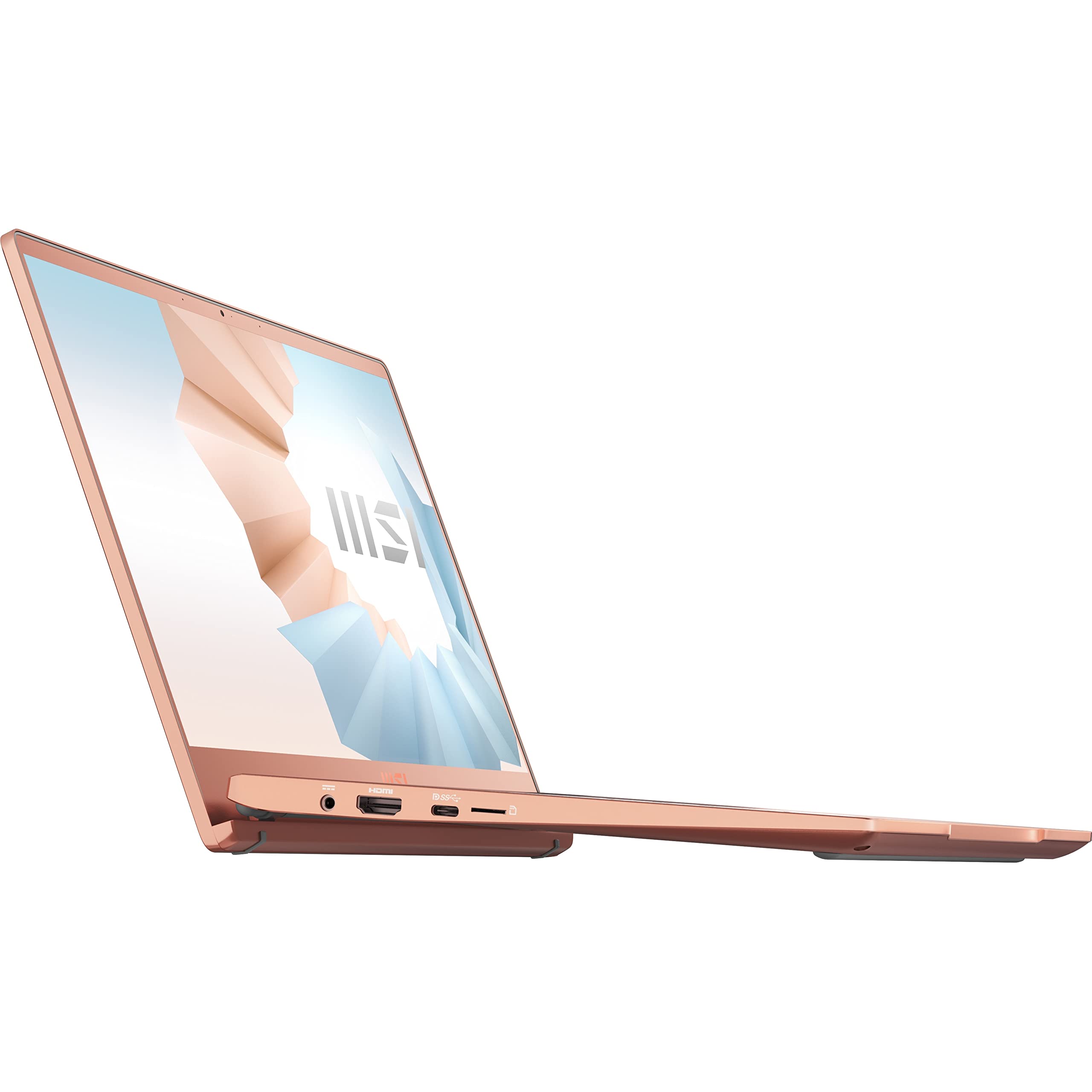 MSI Modern 14 Beige Mousse 14" Ultra Thin and Light Professional Laptop Intel Core i5-1155G7 Iris Xe 8GB 512GB NVMe SSD Win10 (B11MO-857)