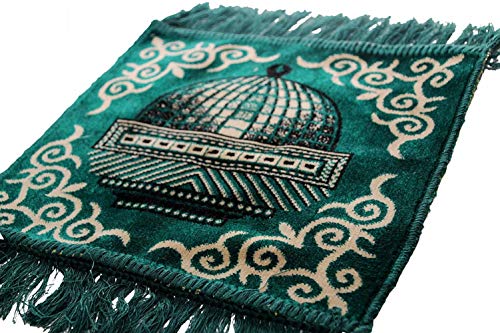XINNI Portable Islamic Muslim Salah Pocket Prayer Rug Mat Carpet Soft Thick Mini
