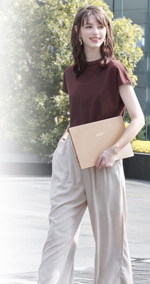 MSI Modern 14 Beige Mousse 14" Ultra Thin and Light Professional Laptop Intel Core i5-1155G7 Iris Xe 8GB 512GB NVMe SSD Win10 (B11MO-857)