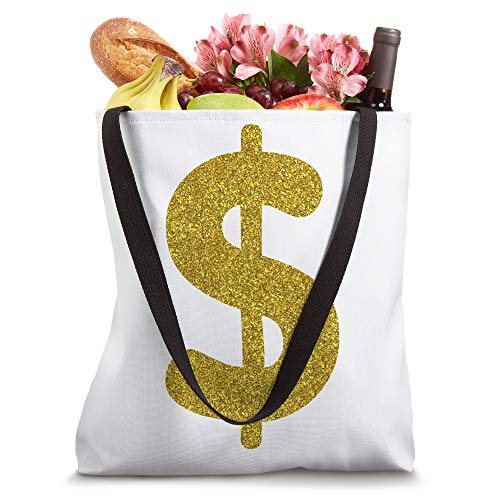 USD Dollar Money, Golden Wealth Cash Currency retro symbol Tote Bag