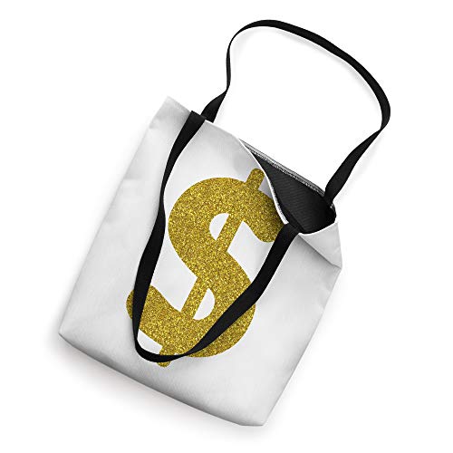 USD Dollar Money, Golden Wealth Cash Currency retro symbol Tote Bag