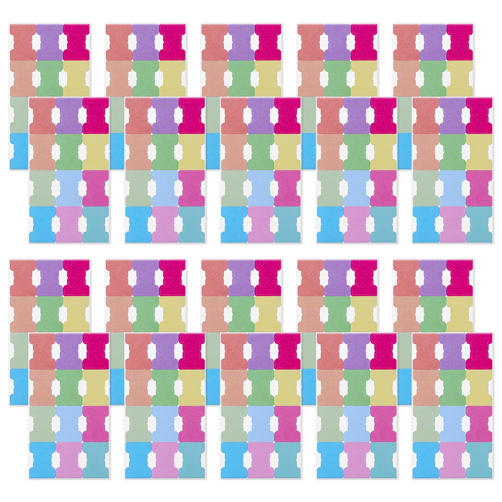Bewudy Sticky Index Tabs 240PCS Writable Sticky Notes Flags Paper Tabs Page Markers Double Sided Book Tabs Annotation Tabs, for Labeling Classifying Planning, 12 Colours