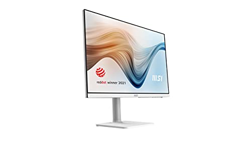 MSI Modern MD271PW, 27", 1920 x 1080 (FHD), IPS, 75Hz, TUV Certified Eyesight Protection, 5ms, HDMI, Displayport, USB C, Tilt, Swivel, Height Adjustable, Pivot