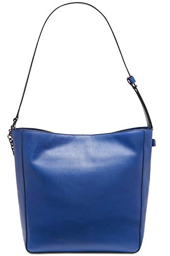 DKNY Linton Leather Hobo Shoulder Bag Tote - Royal Blue