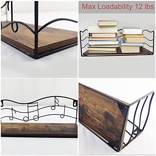 CRUGLA Floating Shelves Wall Mounted Set of 6 Packs