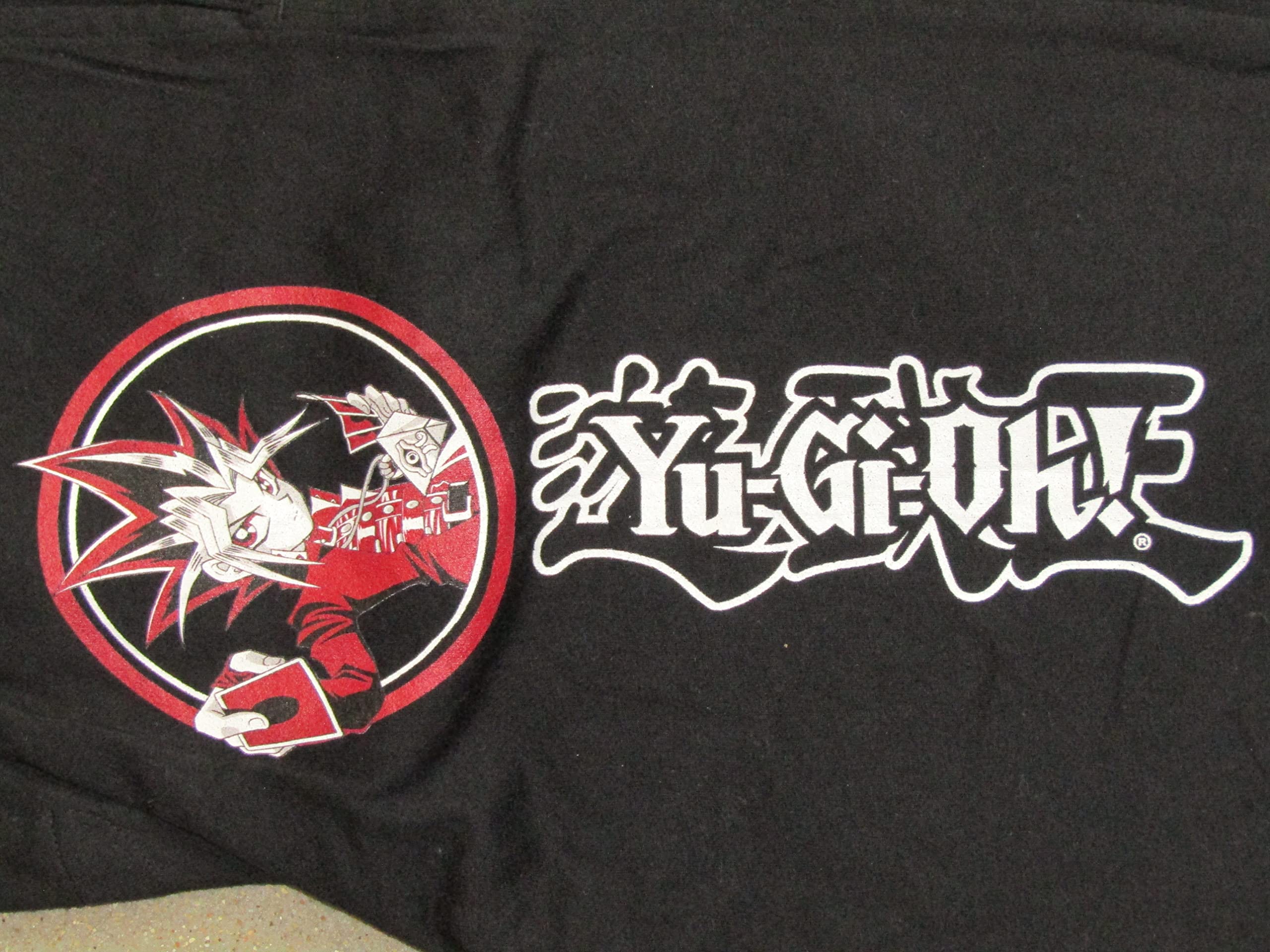 Yu-Gi-Oh! Quick Turn Logo Men's Black Graphic Sleep Pajama Pants - L