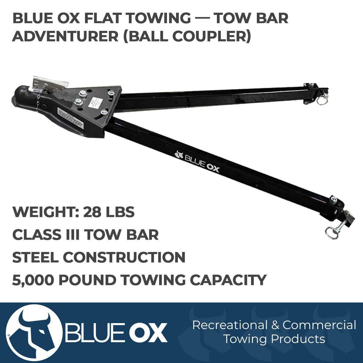 Blue Ox BX7322 Adventurer Adjustable Tow Bar
